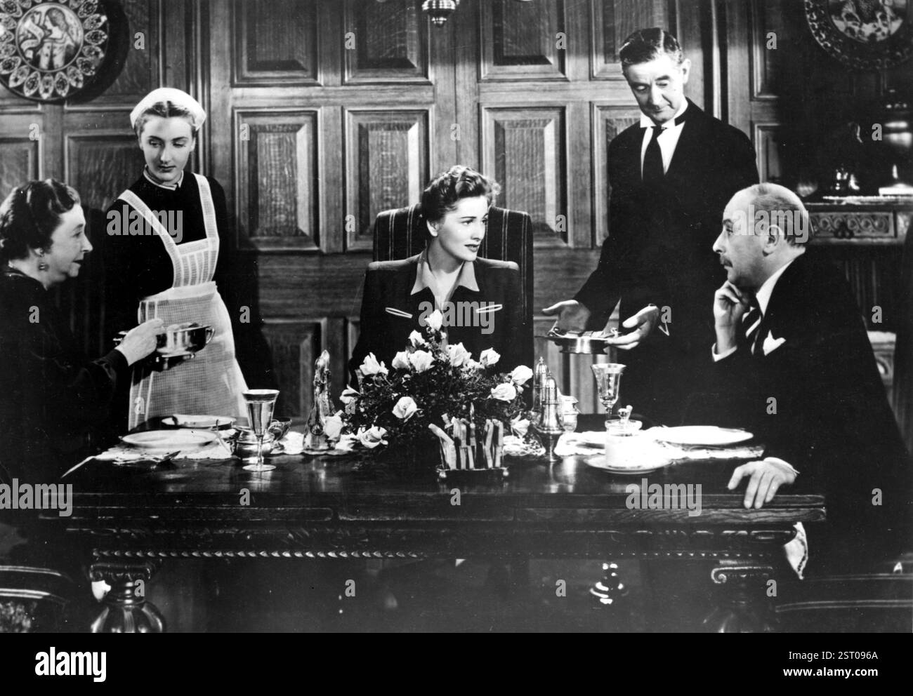 SUSPICION [US 1941] DAME MAY WHITTY, [unidentified], JOAN FONTAINE ...