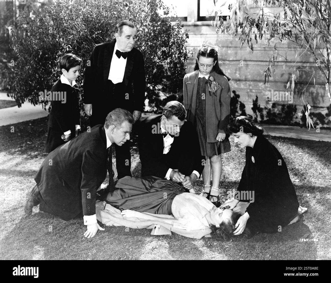 SHADOW OF A DOUBT [US 1943] [L-R back standing] CHARLES BATES, HENRY ...