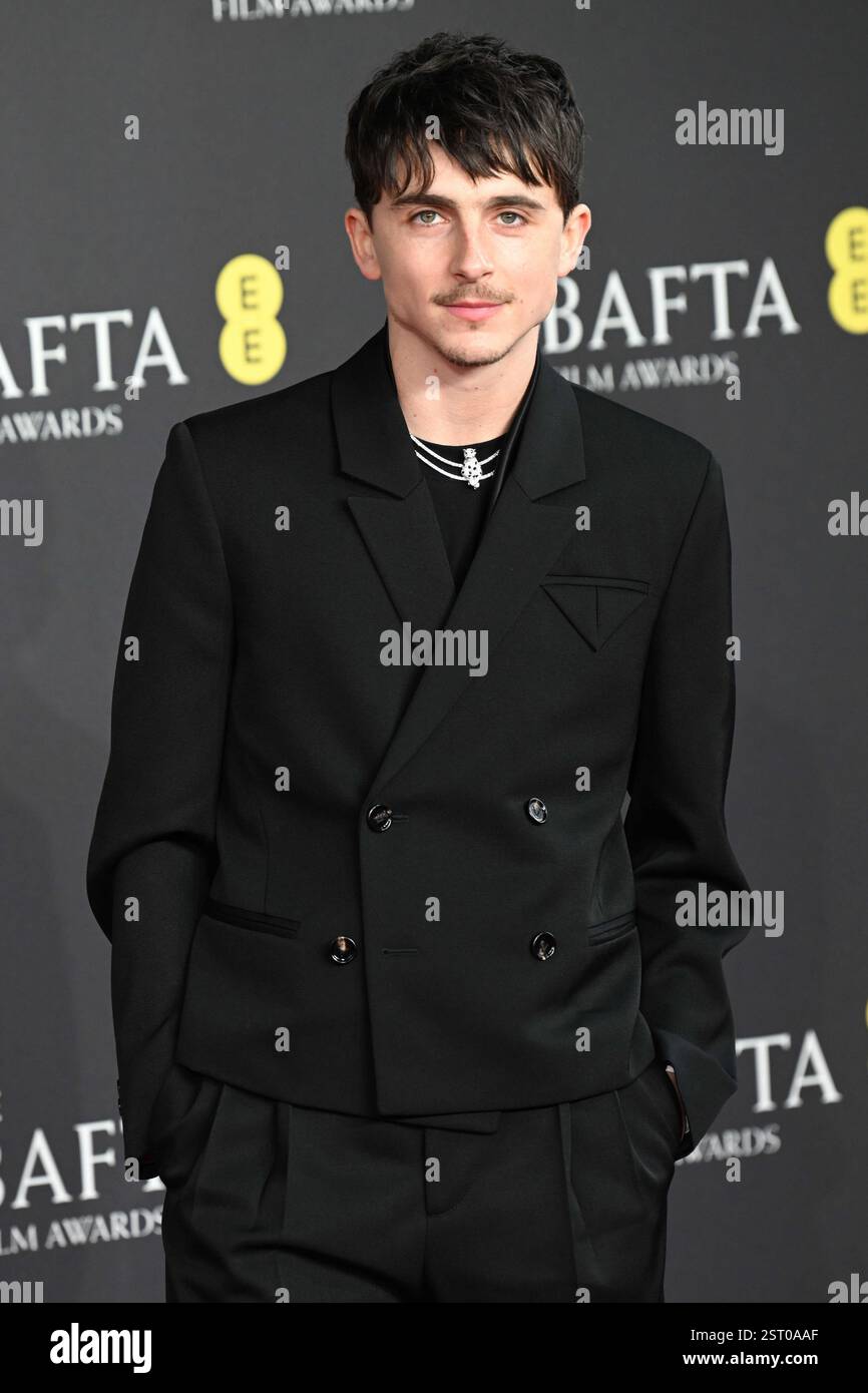 London, UK. 16th Feb, 2025. Actor Timothee Chalamet attends the EE ...