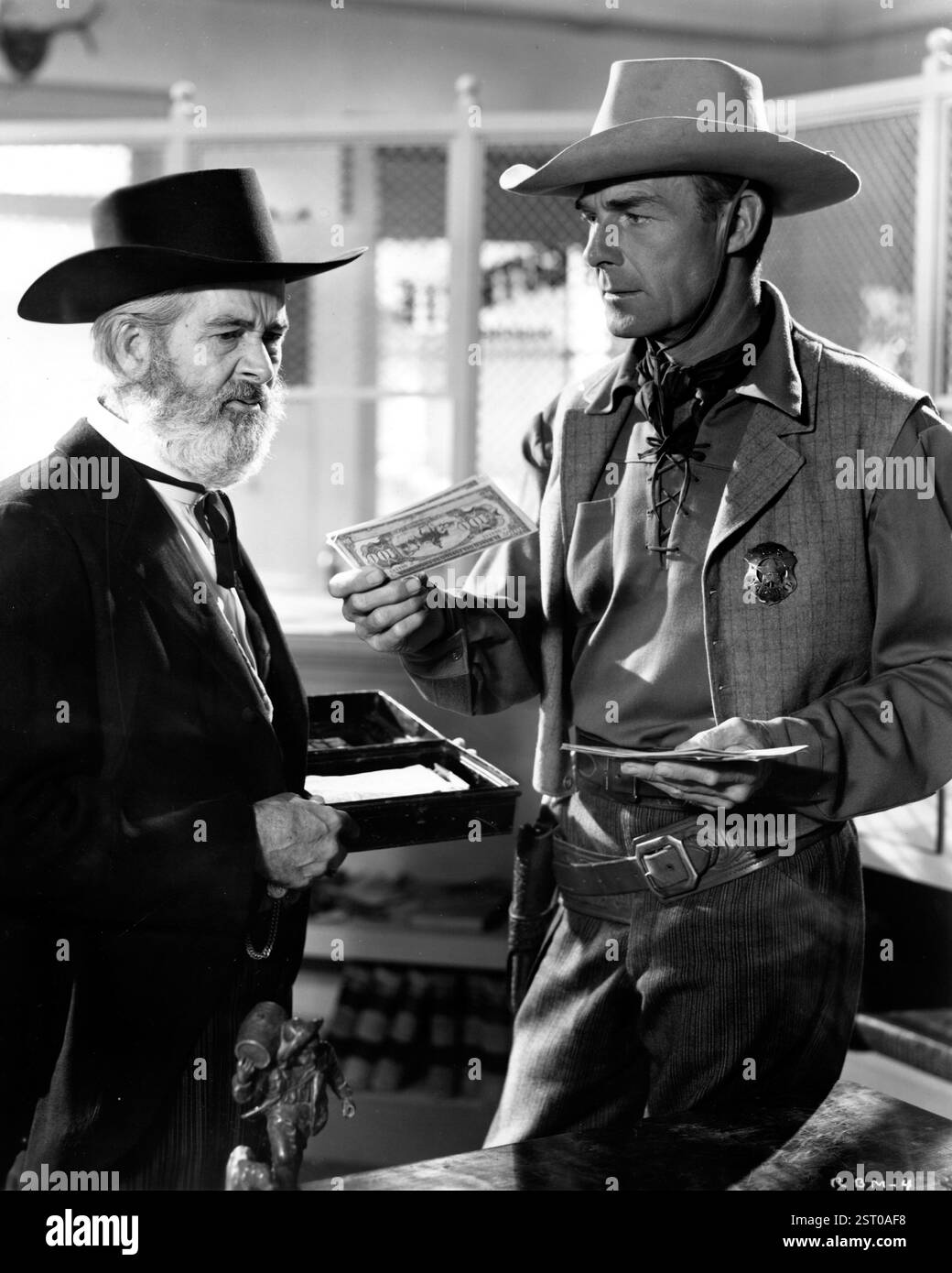 RETURN OF THE BAD MEN [US 1948] [L-R] GEORGE 'GABBY' HAYES, RANDOLPH ...