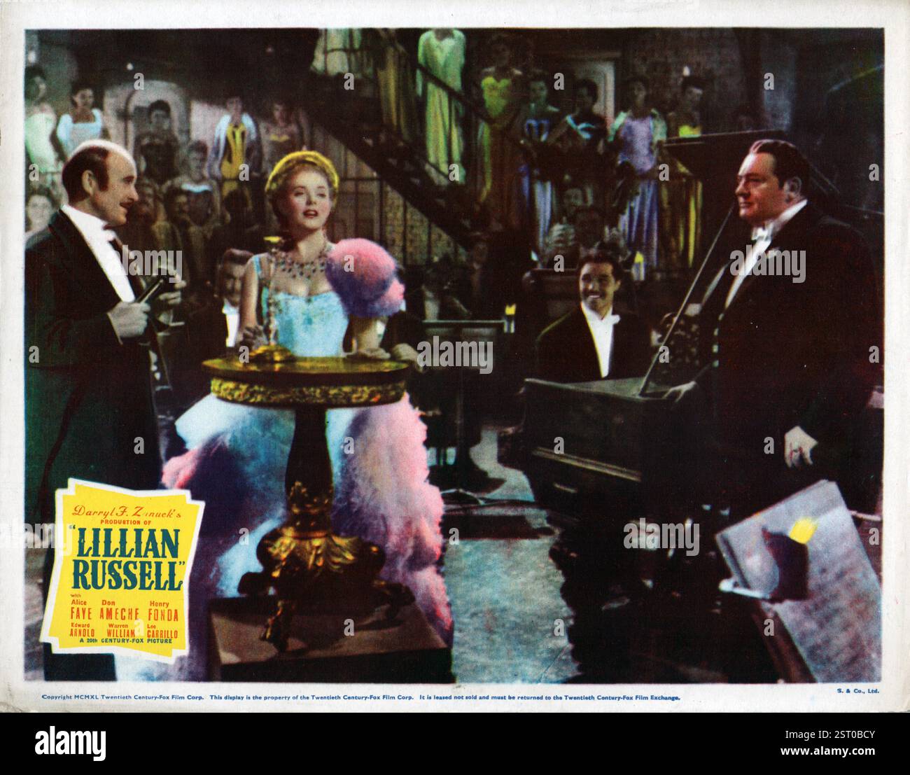 LILLIAN RUSSELL [US 1940] ALICE FAYE as Lillian Russell, EDWARD ARNOLD ...