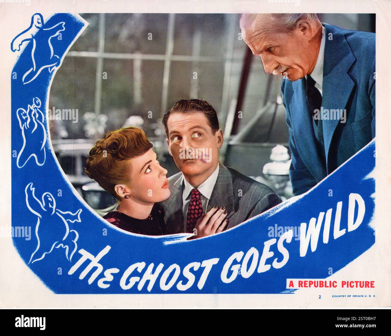 THE GHOST GOES WILD [US 1947] ANNE GWYNNE, JAMES ELLISON, JONATHON HALE ...