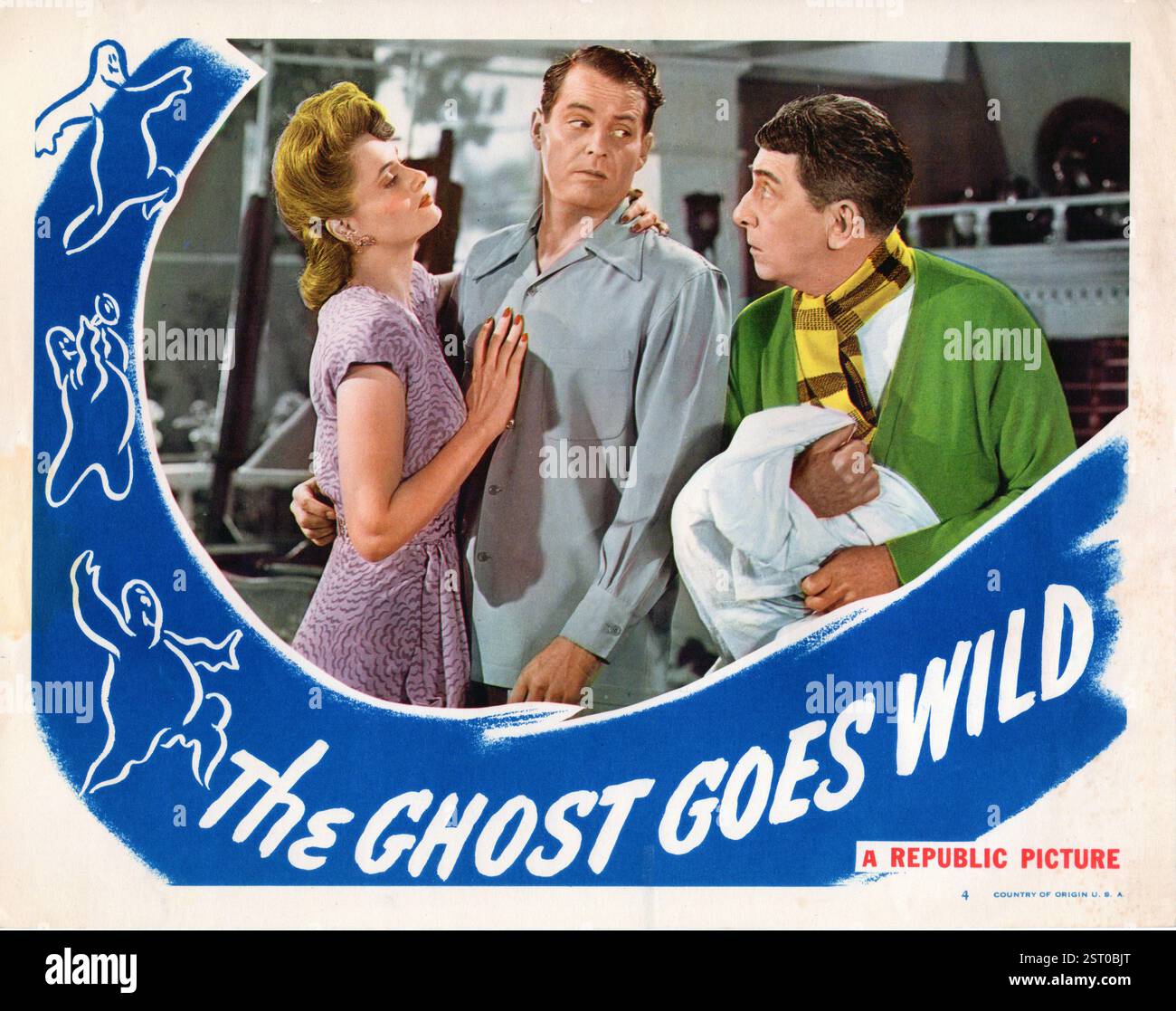 THE GHOST GOES WILD [US 1947] STEPHANIE BACHELOR, JAMES ELLISON, EDWARD ...