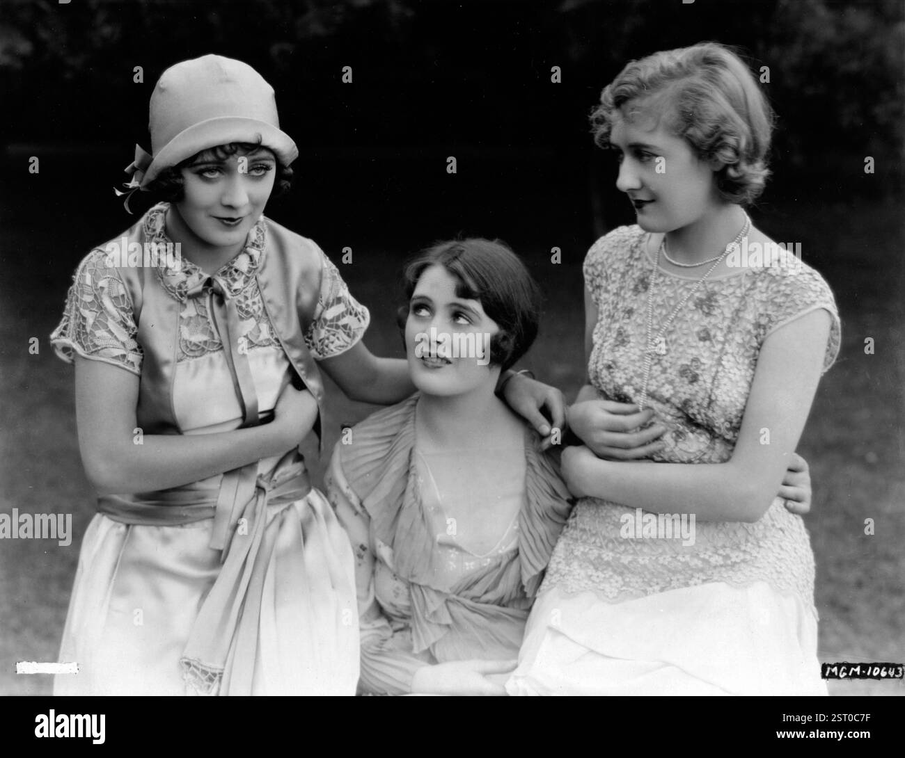 THE LOVELORN [US 1927] [L-R] SALLY O'NEIL, MOLLY O'DAY, VIRGINIA NOONAN ...