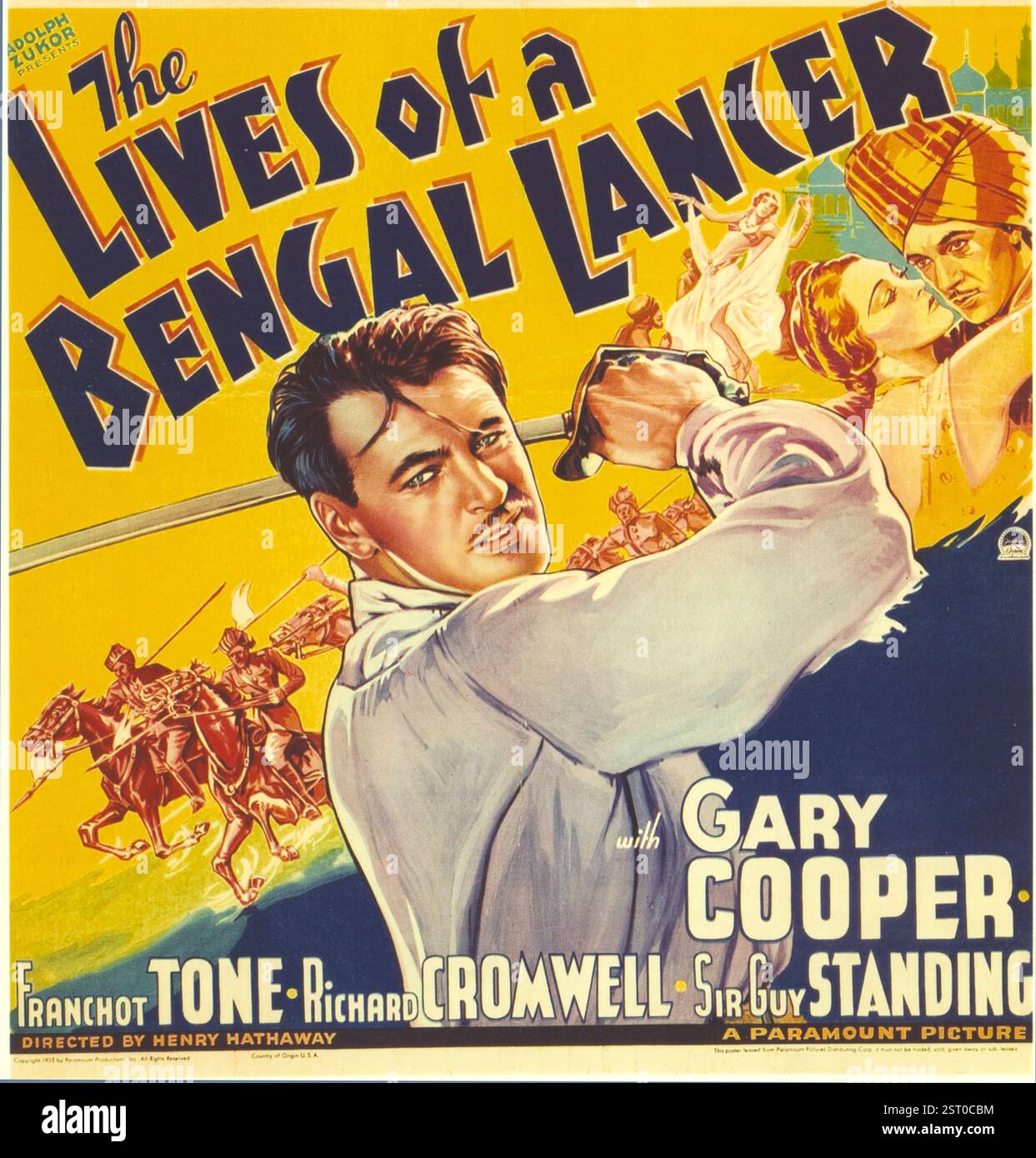 THE LIVES OF A BENGAL LANCER [US 1935] GARY COOPER Date: 1935 Stock ...