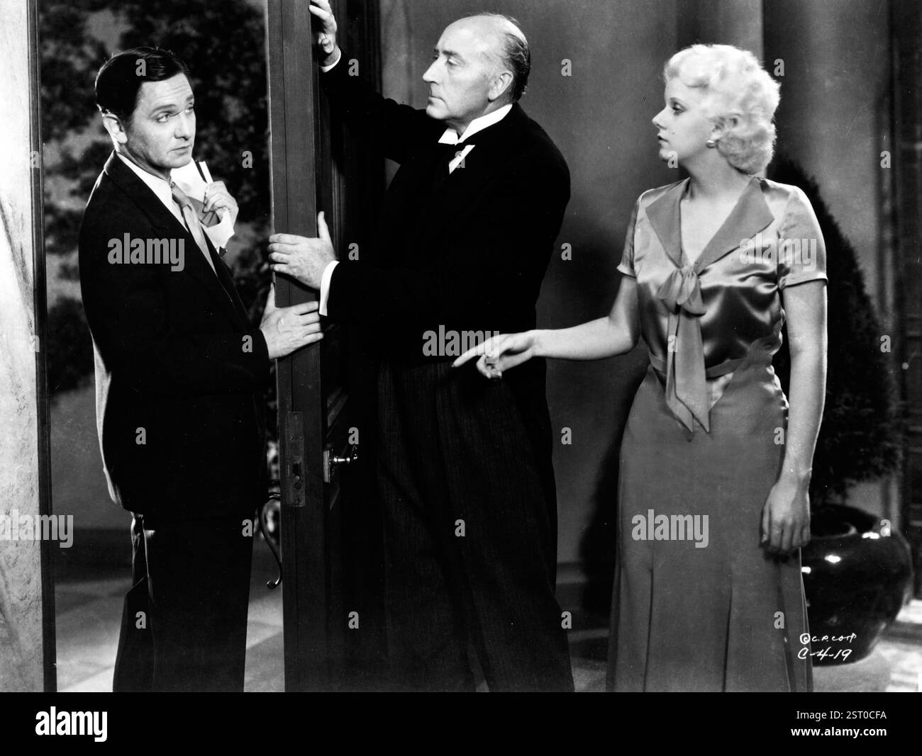 PLATINUM BLONDE [US 1931] ROBERT WILLIAMS, HALLIWELL HOBBES, JEAN HARLOW Date: 1931 Stock Photo ...