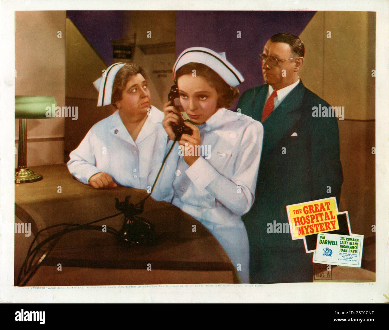 THE GREAT HOSPITAL MYSTERY [US 1937] JANE DARWELL, SALLY BLANE, SIG ...