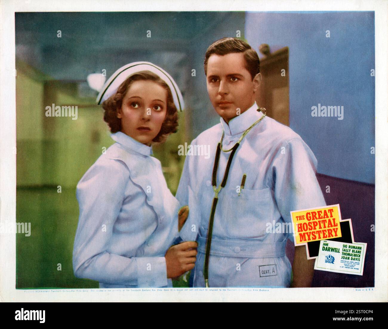THE GREAT HOSPITAL MYSTERY [US 1937] SALLY BLANE, THOMAS BECK Date ...