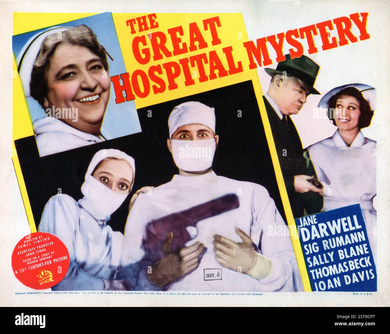 THE GREAT HOSPITAL MYSTERY [US 1937] JANE DARWELL [top left], SALLY ...