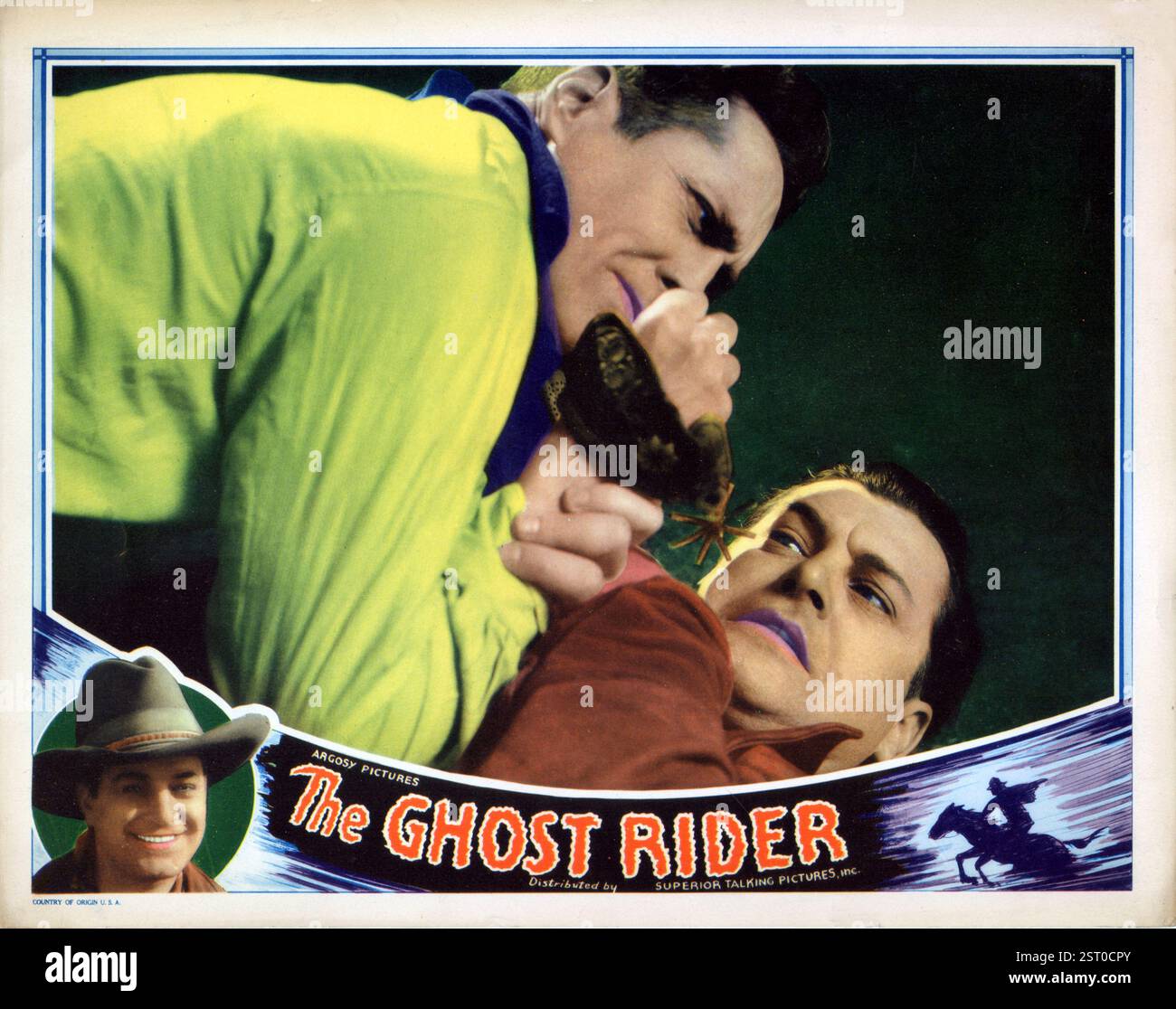 THE GHOST RIDER [US 1935] REX LEASE [right] Date: 1935 Stock Photo - Alamy