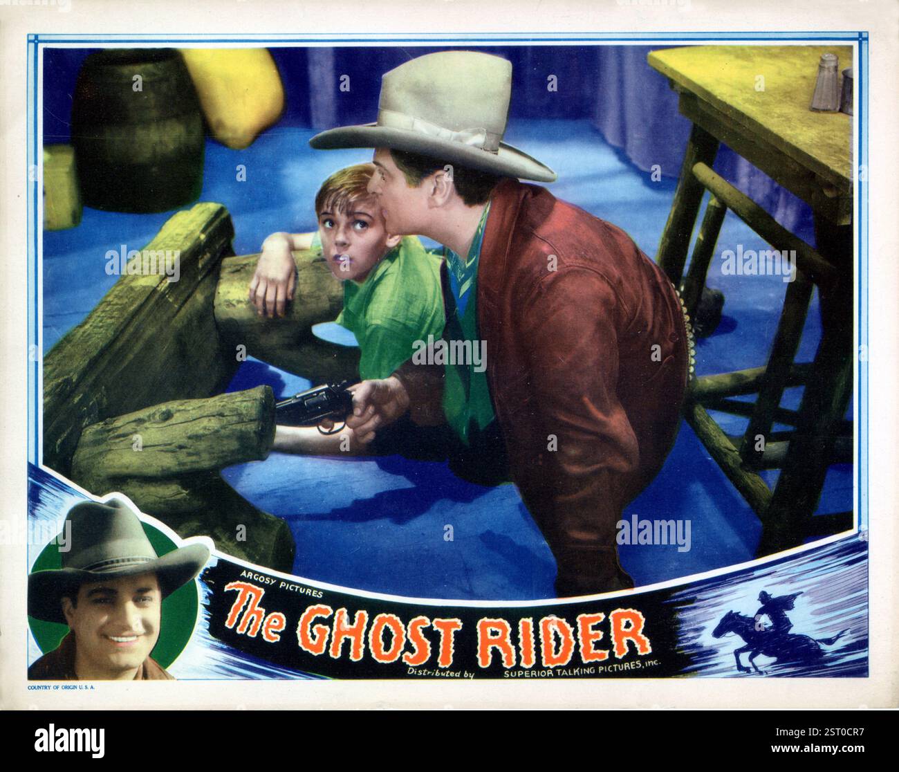 THE GHOST RIDER [US 1935] BOBBY NELSON, REX LEASE Date: 1935 Stock ...