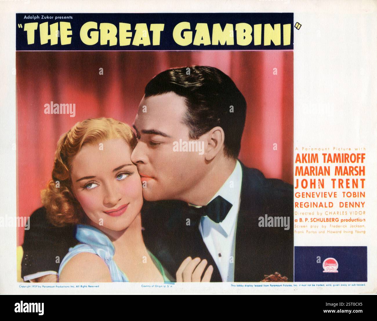 THE GREAT GAMBINI [US 1937] MARIAN MARSH, JOHN TRENT Date: 1937 Stock Photo - Alamy
