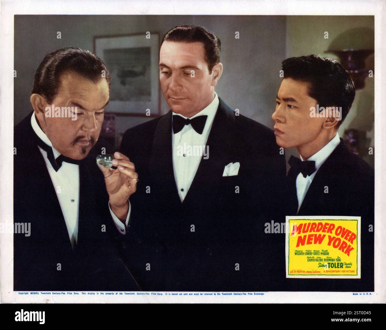 MURDER OVER NEW YORK [US 1940] SIDNEY TOLLER as Charlie Chan, RICARDO ...