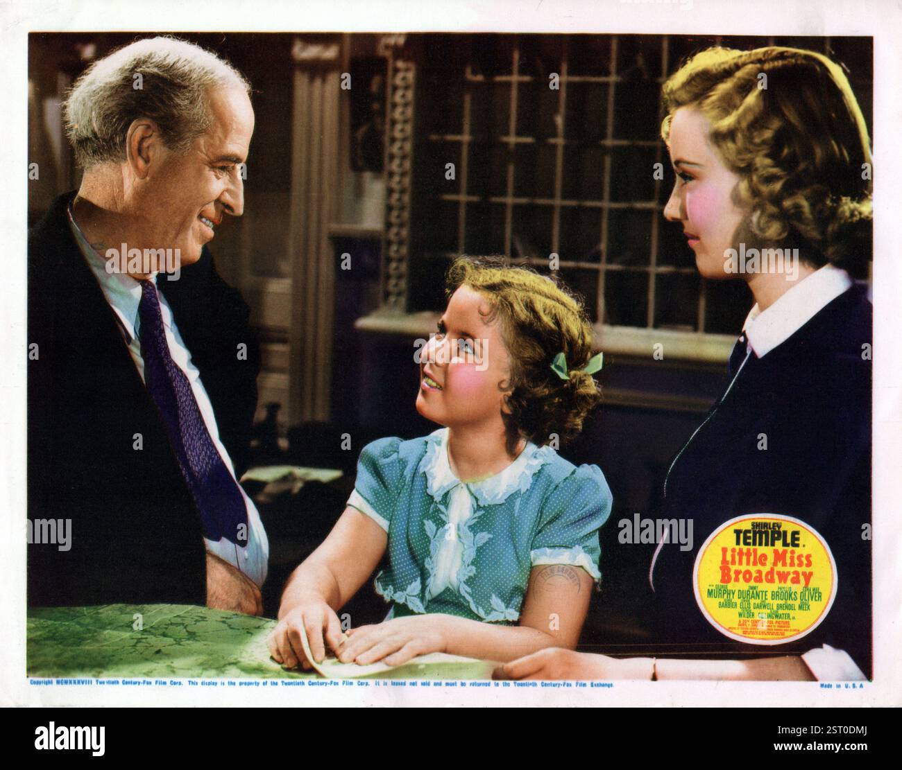 LITTLE MISS BROADWAY [US 1938] EDWARD ELLIS, SHILEY TEMPLE, PHYLLIS ...