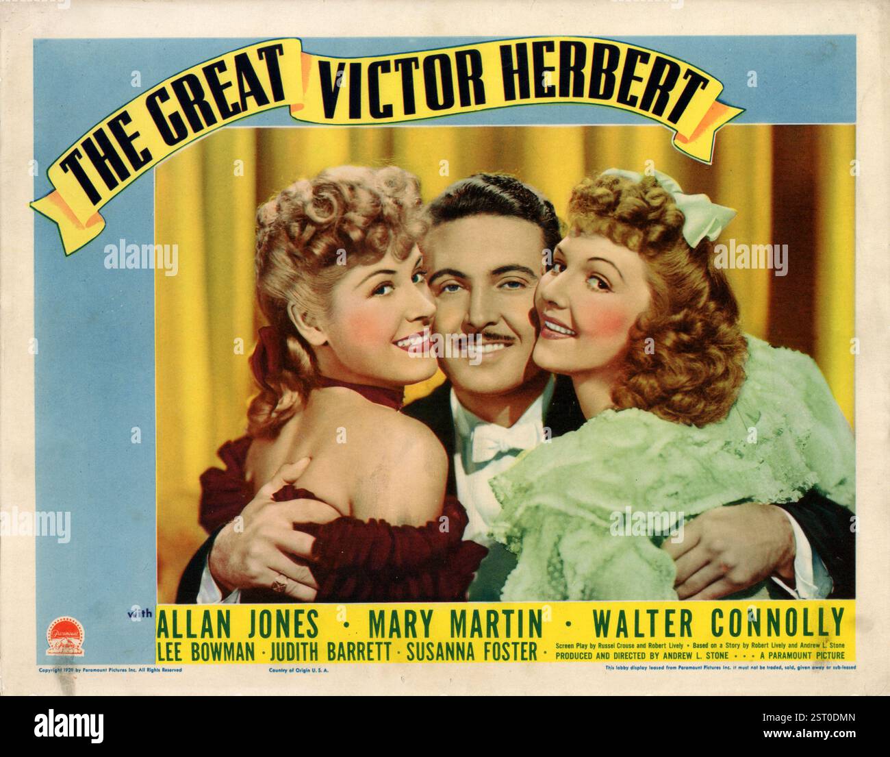 THE GREAT VICTOR HERBERT [US 1939] ?, ALLAN JONES, MARY MARTIN Date ...