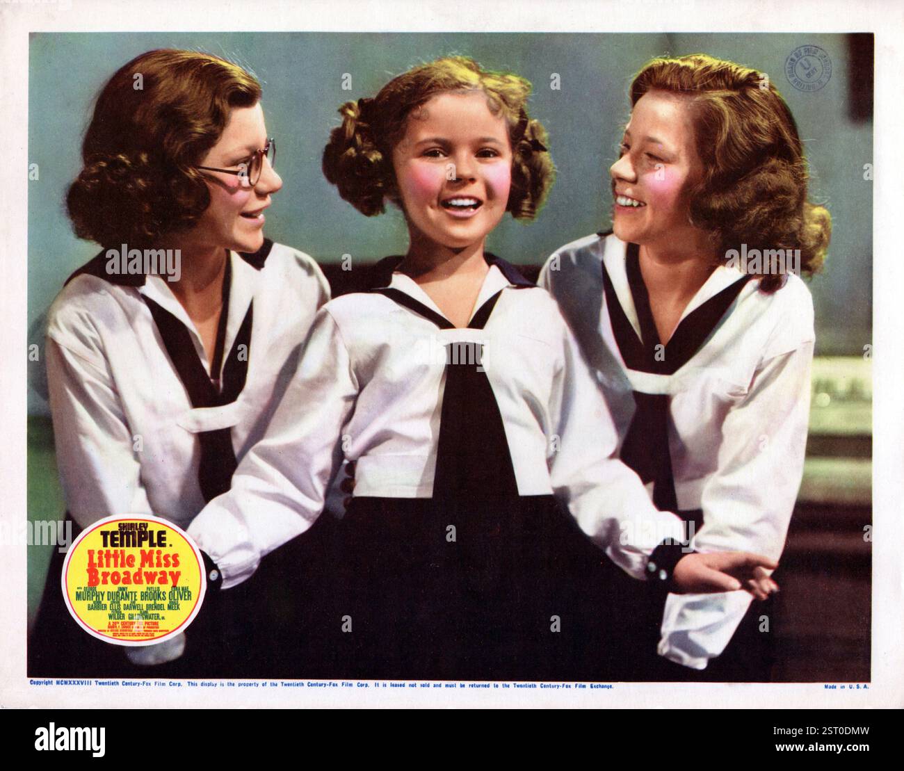 LITTLE MISS BROADWAY [US 1938] SHIRLEY TEMPLE [centre] Date: 1938 Stock Photo - Alamy