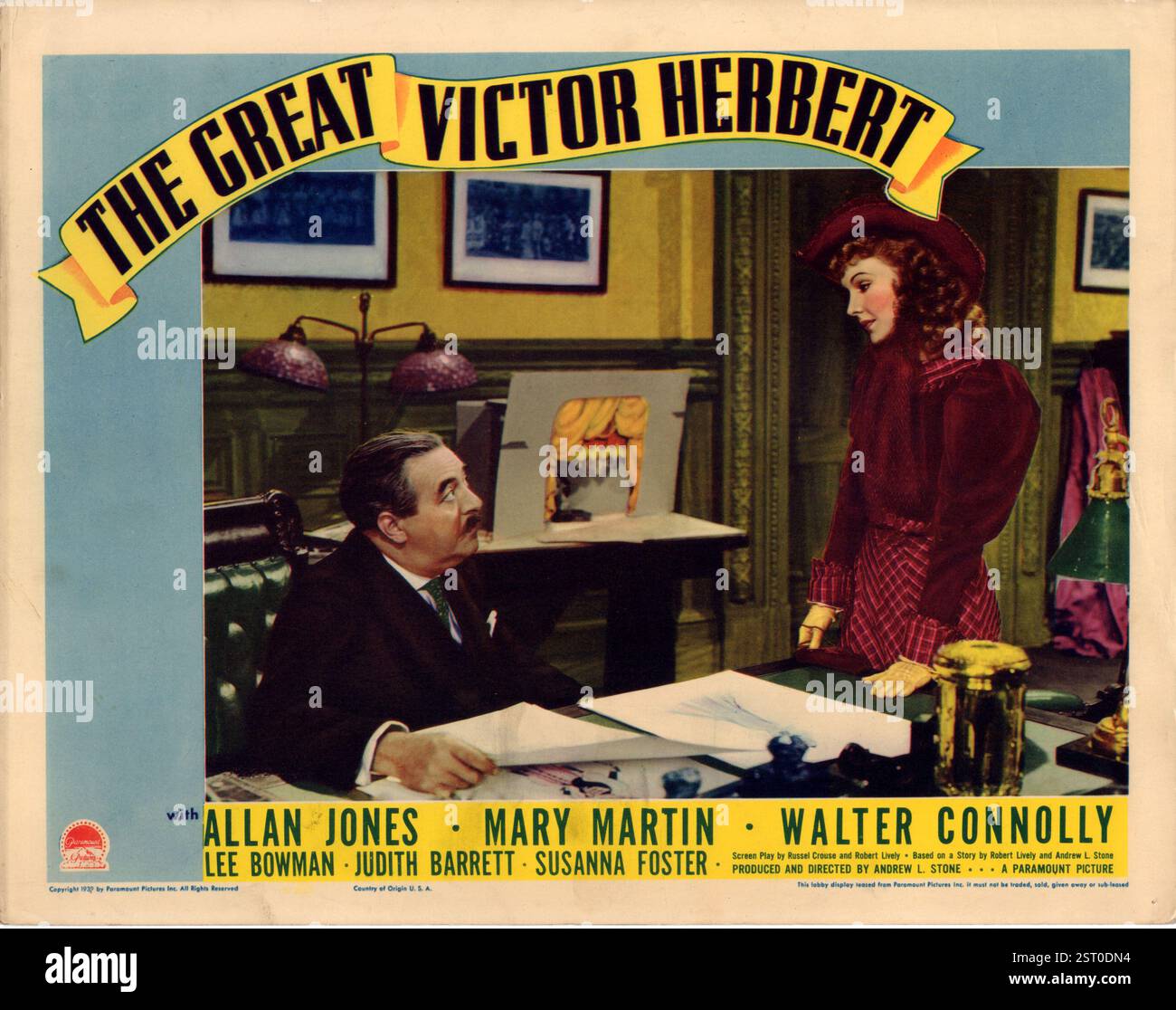 THE GREAT VICTOR HERBERT [US 1939] WALTER CONNOLLY as Victor Herbert ...