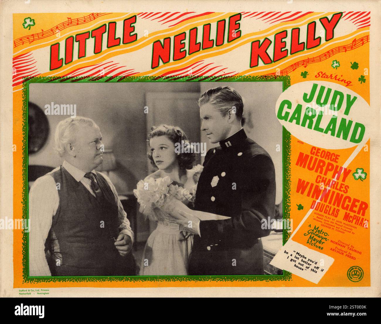 LITTLE NELLY KELLY [US 1940] CHARLES WINNIGER, JUDY GARLAND, GEORGE ...