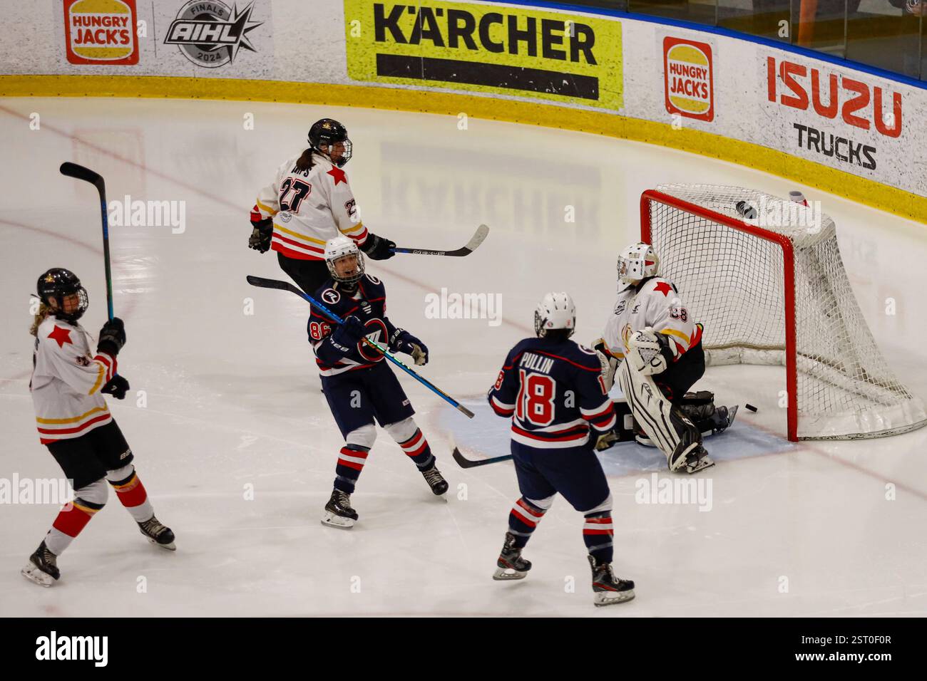 Danielle Butler (No. 86) of Melbourne Ice seen in action during the ...