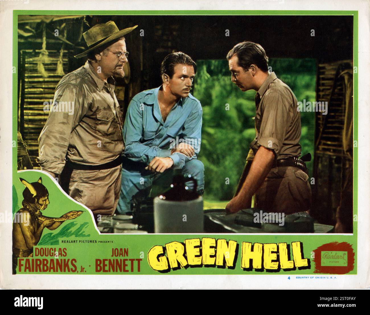 GREEN HELL [US 1940] ALAN HALE, DOUGLAS FAIRBANKS JR, JOHN HOWARD Date ...