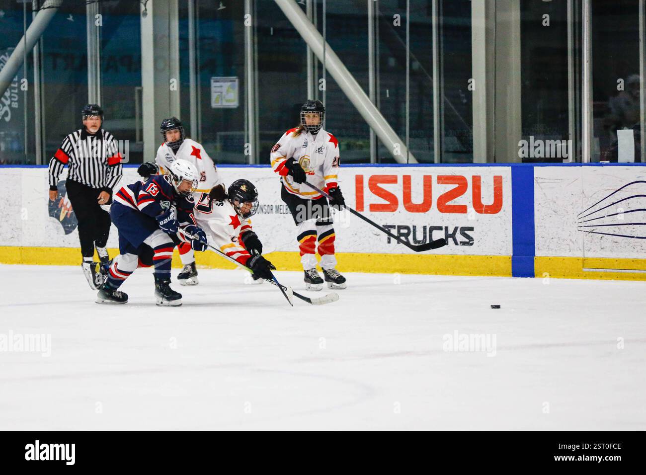 Gabrielle Arps (No. 27) of Sydney Sirens seen in action during the ...