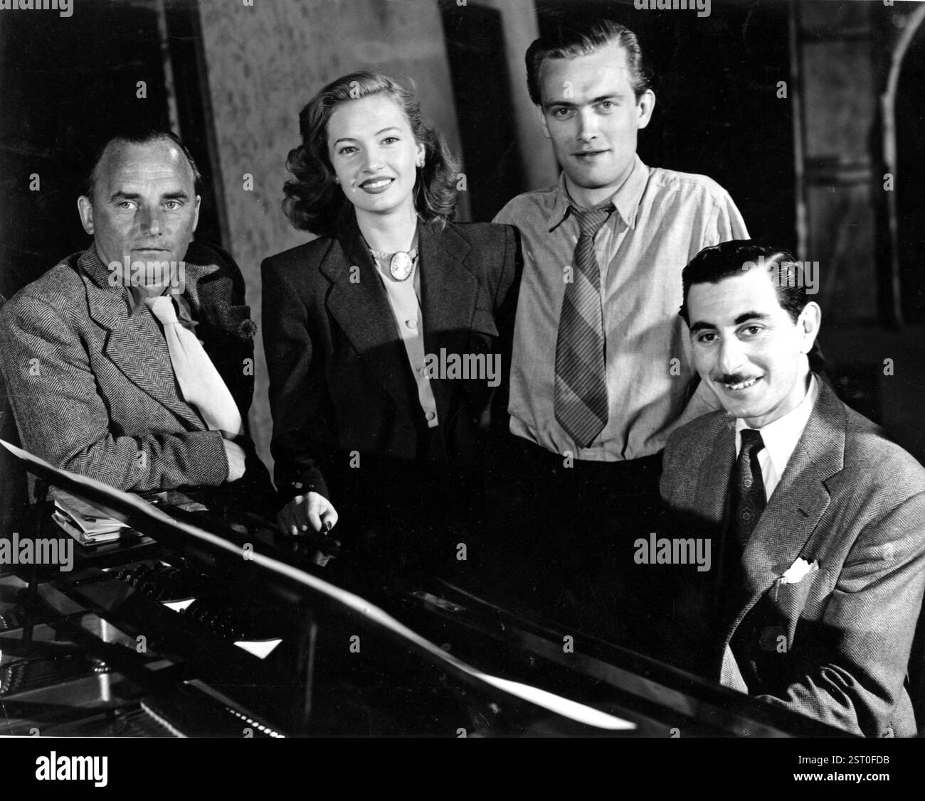 DATE WITH A DREAM [BR 1948] [L-R] Director DICKIE LEEMAN, JEAN CARSON ...