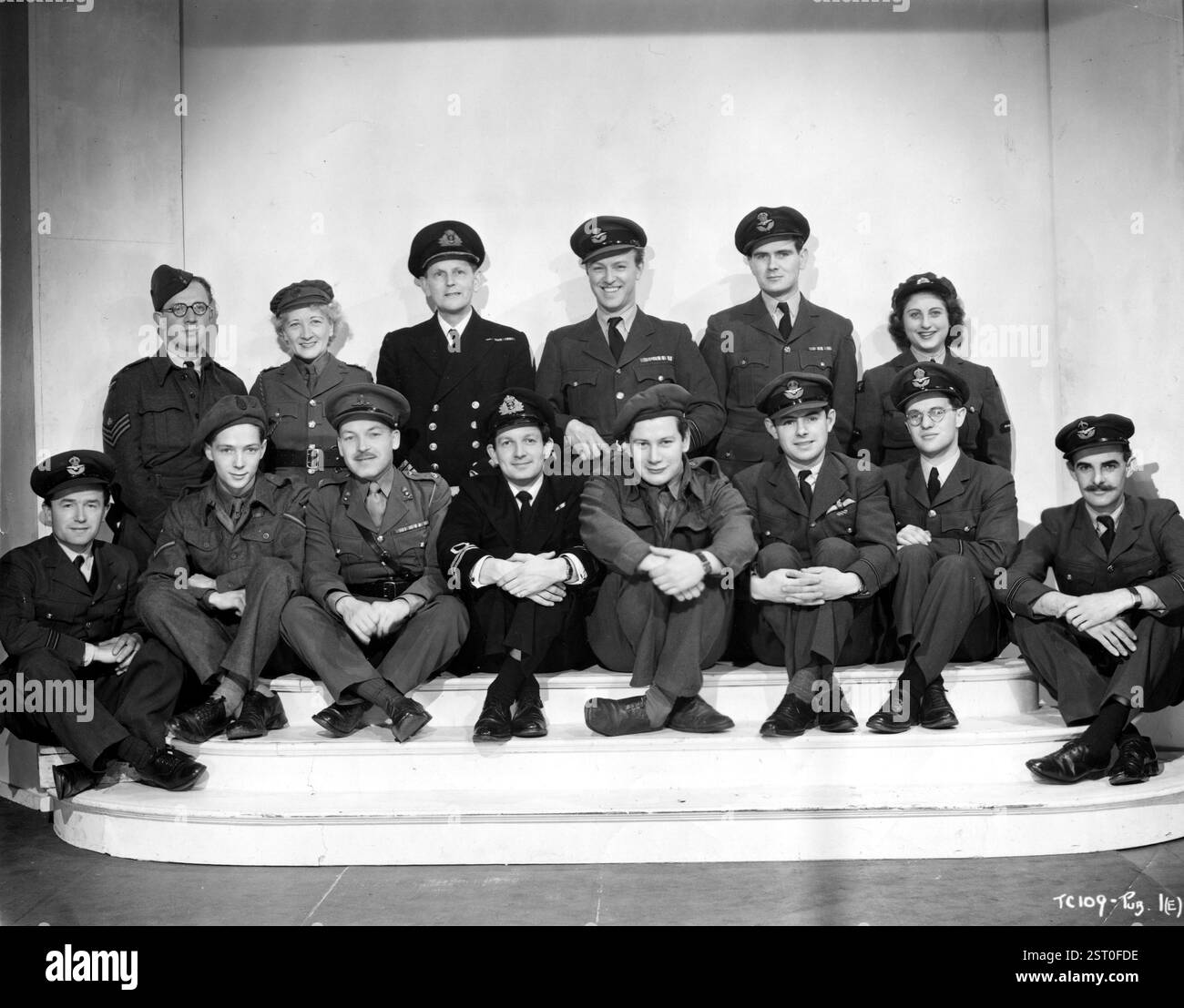 SCHOOL FOR SECRETS [BR 1946] aka SECRET FLIGHT [back row L-R ...