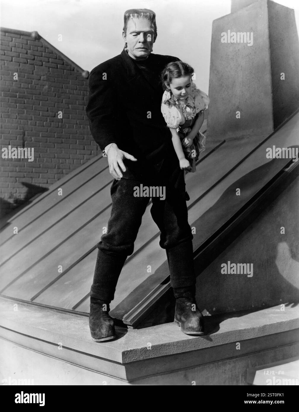 THE GHOST OF FRANKENSTEIN [US 1942] LON CHANEY JR as The Monster, JANET ...