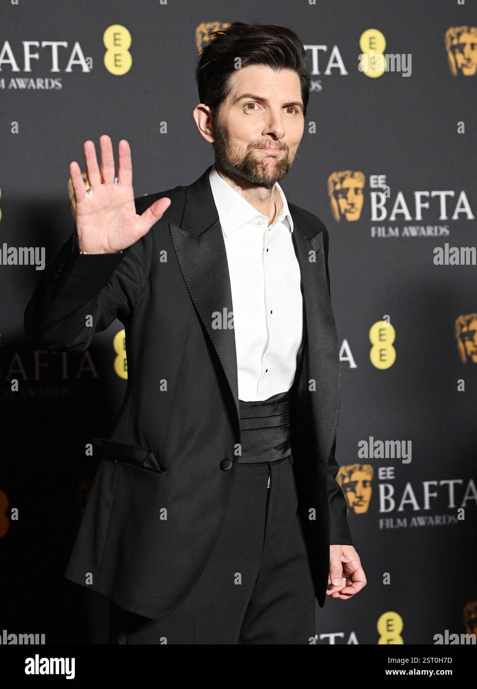 London, UK. 16th Feb, 2025. American actor Adam Scott attends the ...