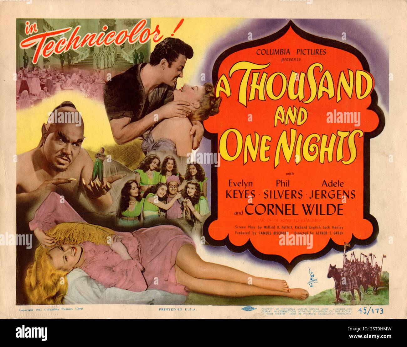 A THOUSAND AND ONE NIGHTS [US 1945] EX INGRAM, ADELE JERGENS, CORNEL WILDE, EVELYN KEYES Date ...