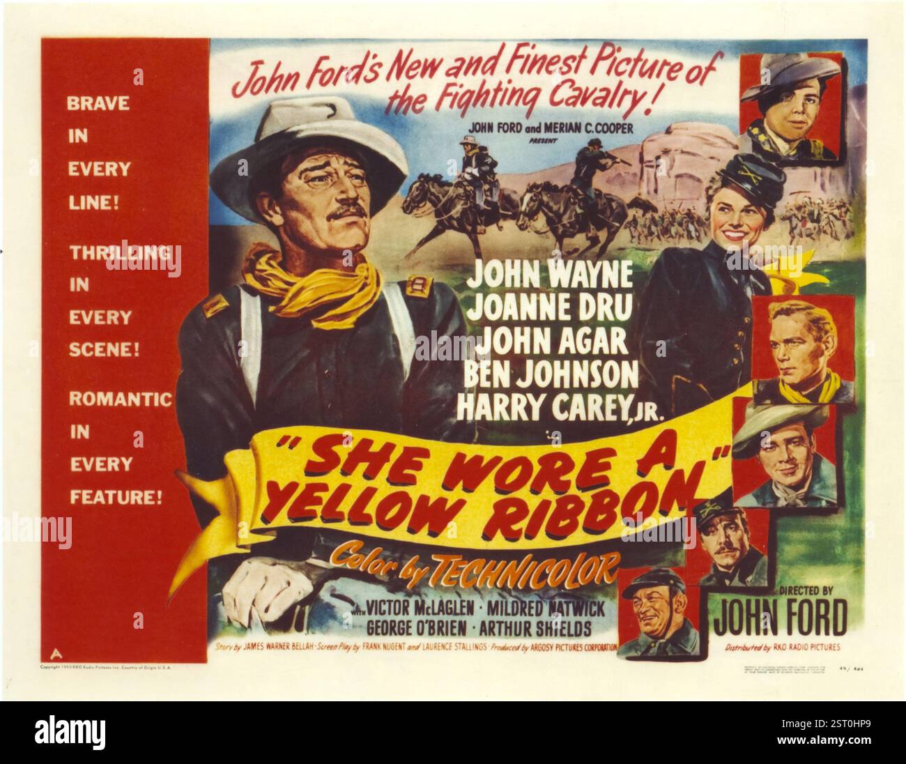 SHE WORE A YELLOW RIBBON [US 1949] JOHN WAYNE, JOANNE DRU Date: 1949 ...