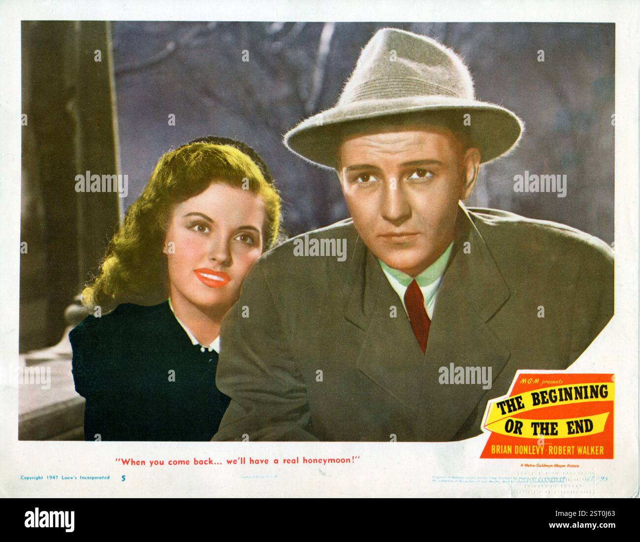 THE BEGINNING OR THE END [US 1947] BEVERLY TYLER, TOM DRAKE Date: 1947 Stock Photo - Alamy