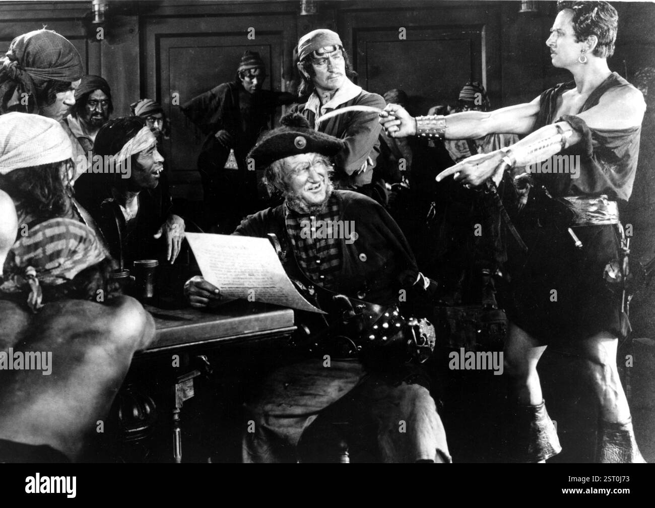 THE BLACK PIRATE [US 1926] DONALD CRISP [seated centre], SAM DE GRASSE ...