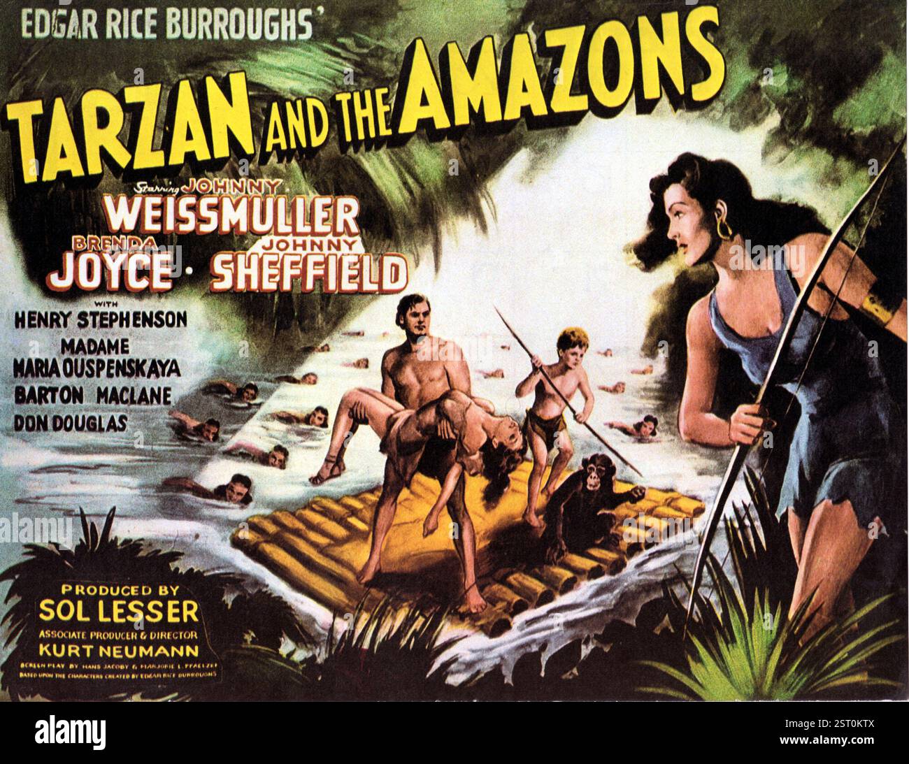 TARZAN AND THE AMAZONS [US 1945] JOHNNY WEISSMULLER, BRENDA JOYCE ...