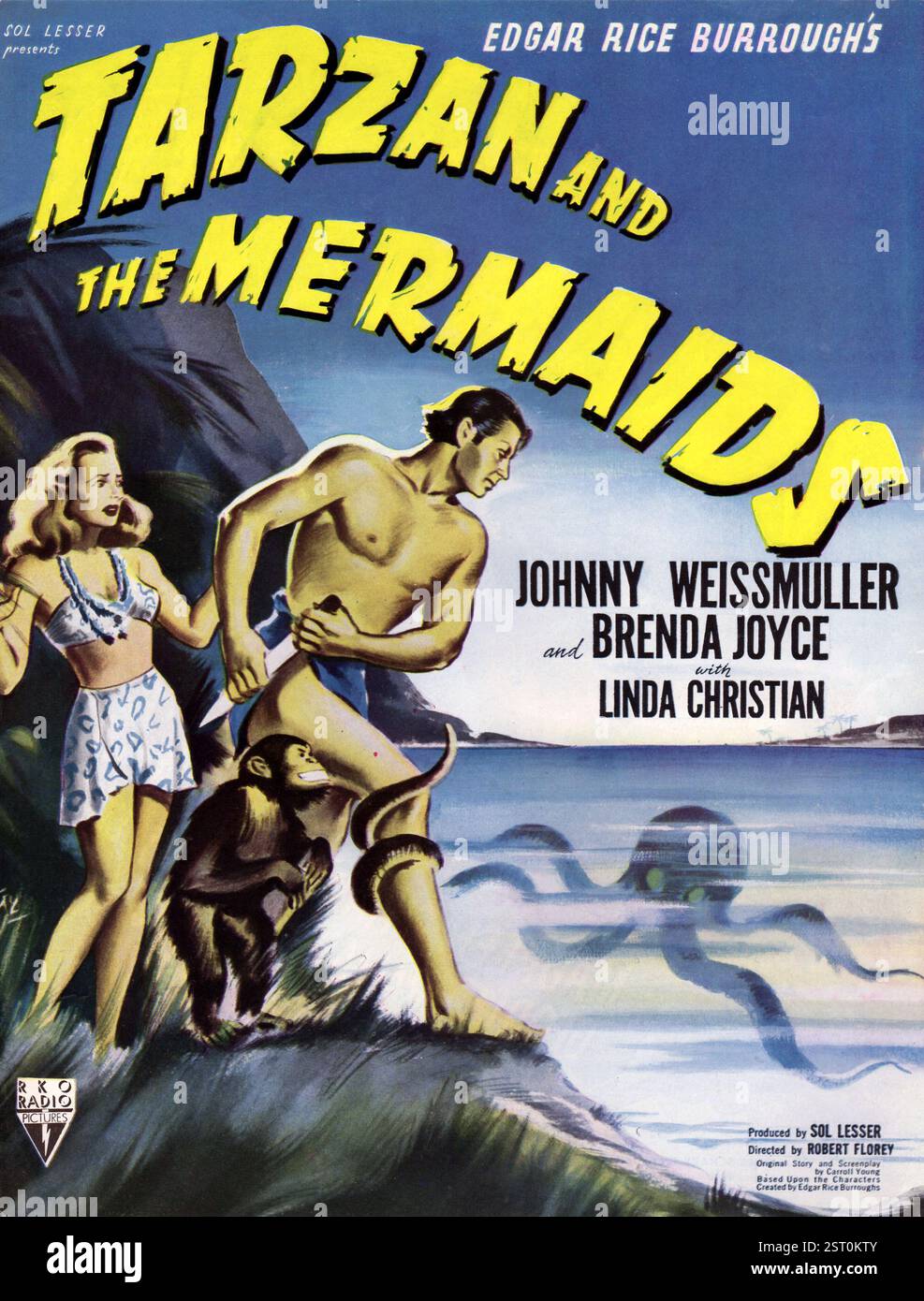 TARZAN AND THE MERMAIDS [US 1948] BRENDA JOYCE, JOHNNY WEISSMULLER Date ...