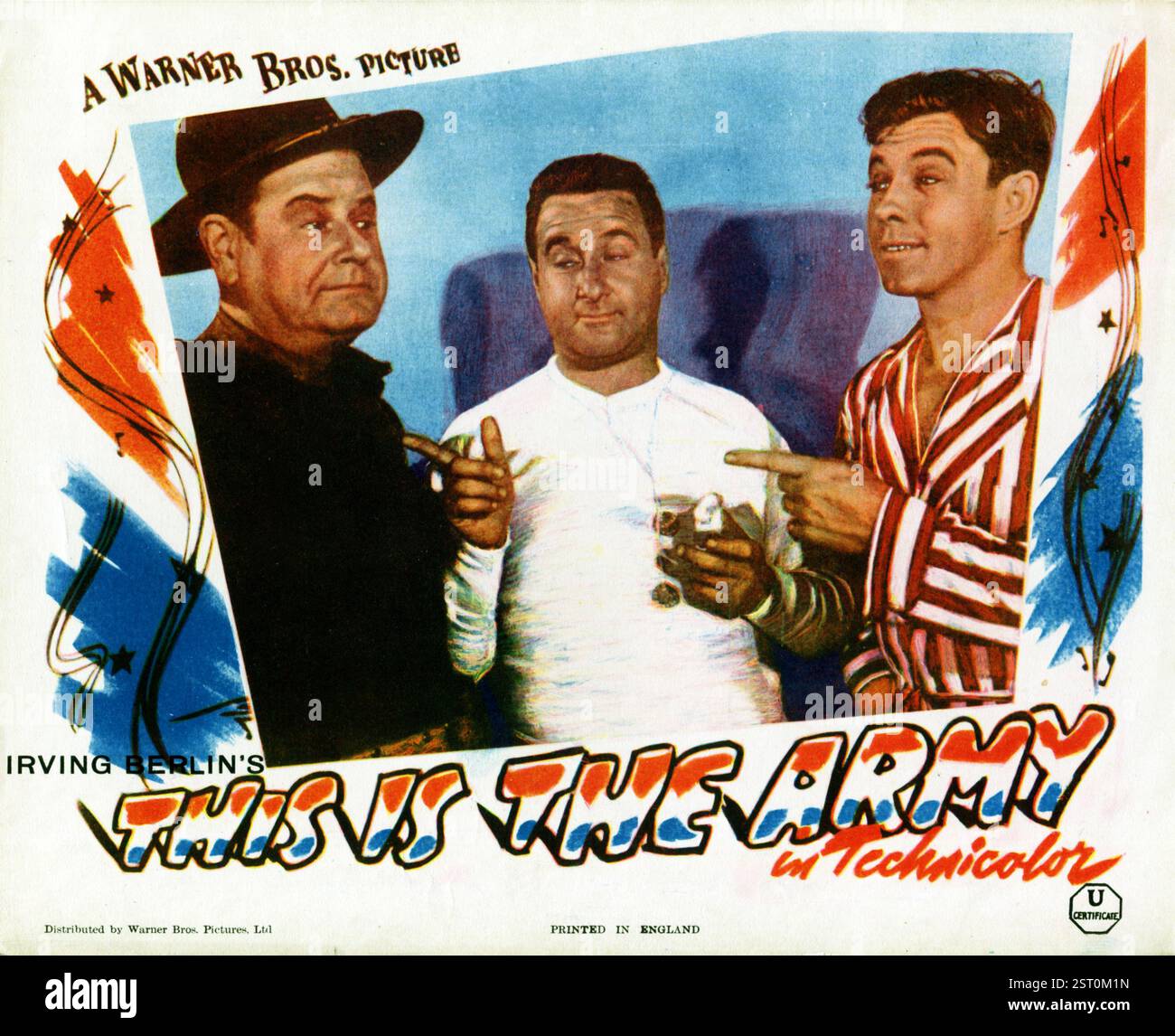THIS IS THE ARMY [US 1943] [L-R] [?]ALAN HALE, GEORGE TOBIAS, RONALD ...