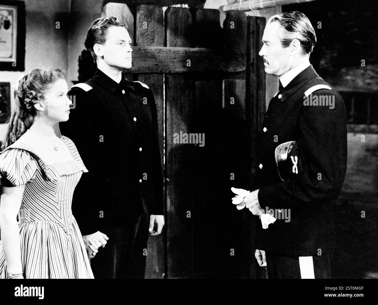 FORT APACHE [US 1948] aka WAR PARTY [L-R] SHIRLEY TEMPLE, JOHN AGAR ...