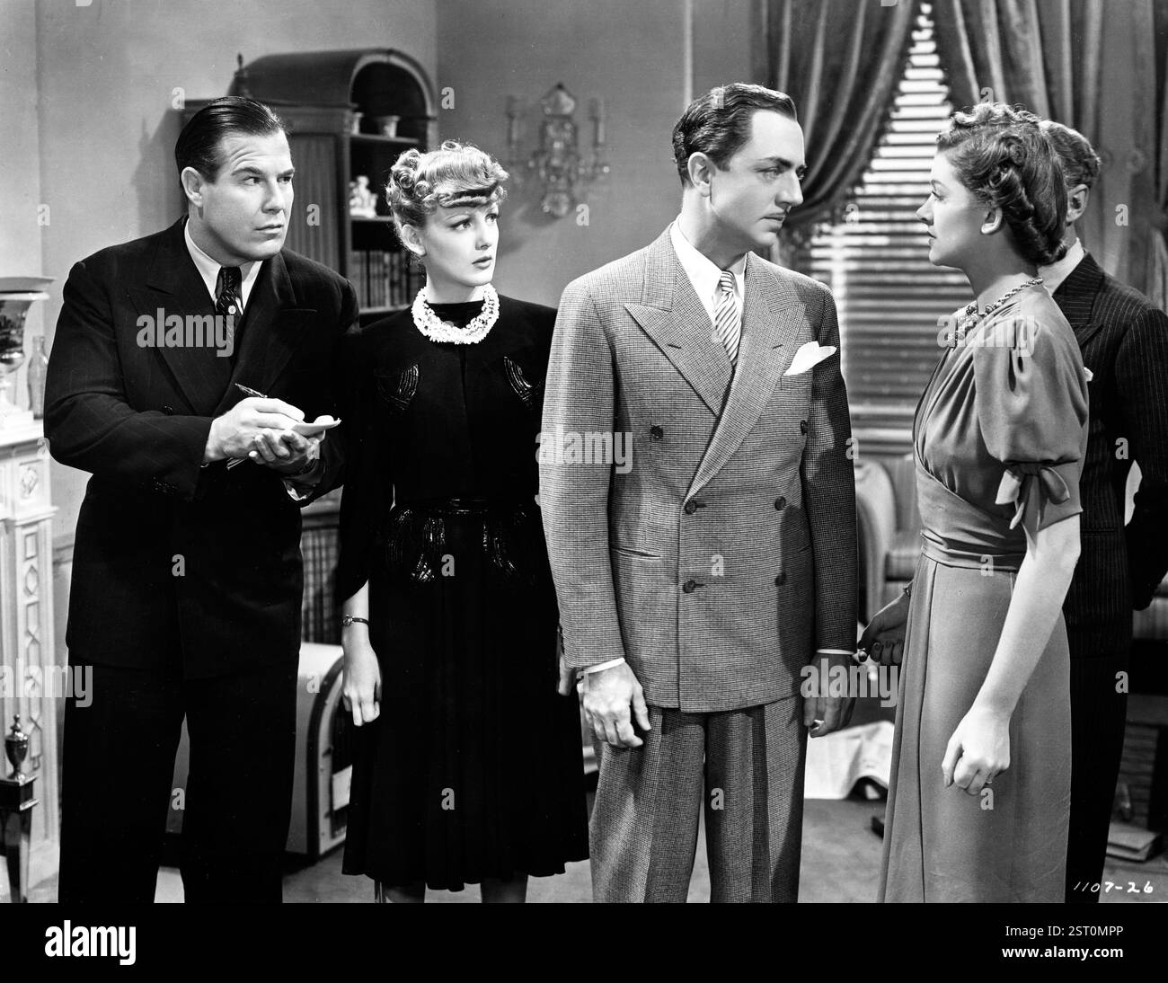 ANOTHER THIN MAN [US 1939] [L-R] NAT PENDLETON, [?], WILLIAM POWELL, MYRNA LOY Date: 1939 Stock ...