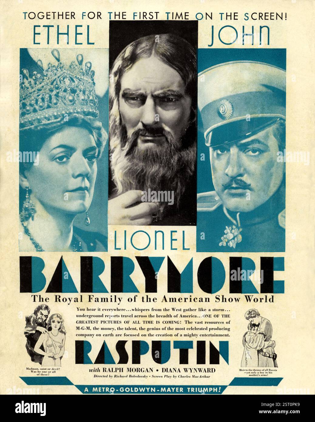 RASPUTIN AND THE EMPRESS [US 1933] ETHEL BARRYMORE, LIONEL BARRYMORE ...