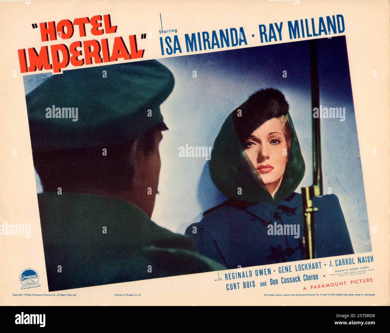 HOTEL IMPERIAL [US 1939] ISA MIRANDA Date: 1939 Stock Photo - Alamy