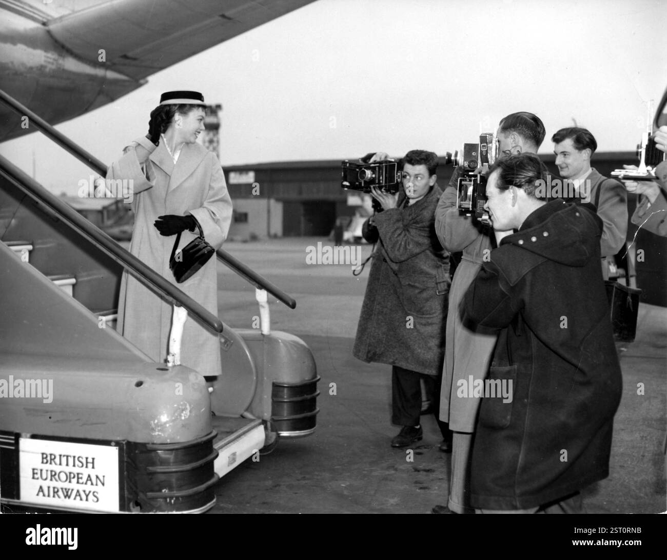 JANETTE SCOTT [b. 1938] British actor, departing for the Cannes Film ...