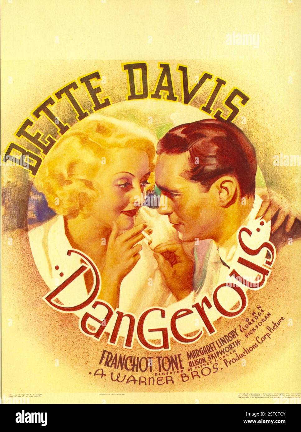 DANGEROUS [US 1935] BETTE DAVIS, FRANCHOT TONE Date: 1935 Stock Photo ...