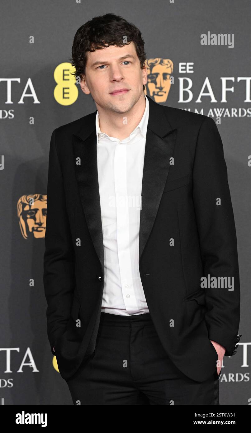 London, UK. 16th Feb, 2025. American actor Jesse Eisenberg attends the ...