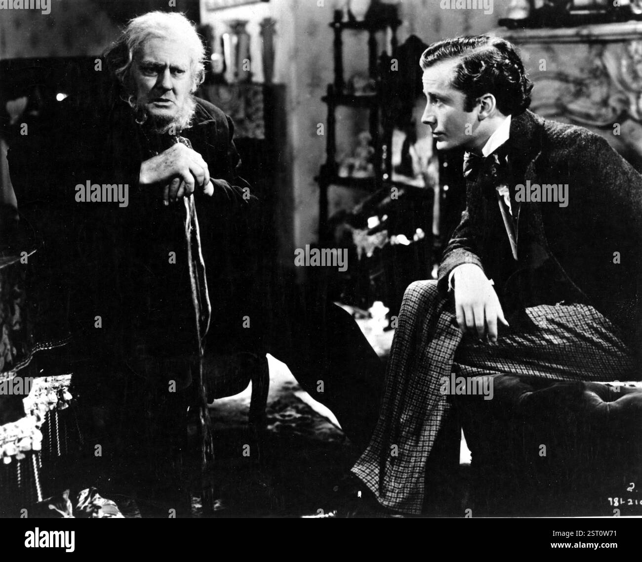 DAVID COPPERFIELD [US 1935] LIONEL BARRYMORE as Dan Peggotty, FRANK ...