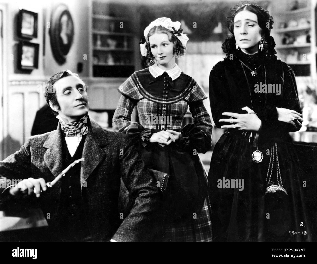 DAVID COPPERFIELD [US 1935] BASIL RATHBONE as Mr Murdstone, ELIZABETH ...