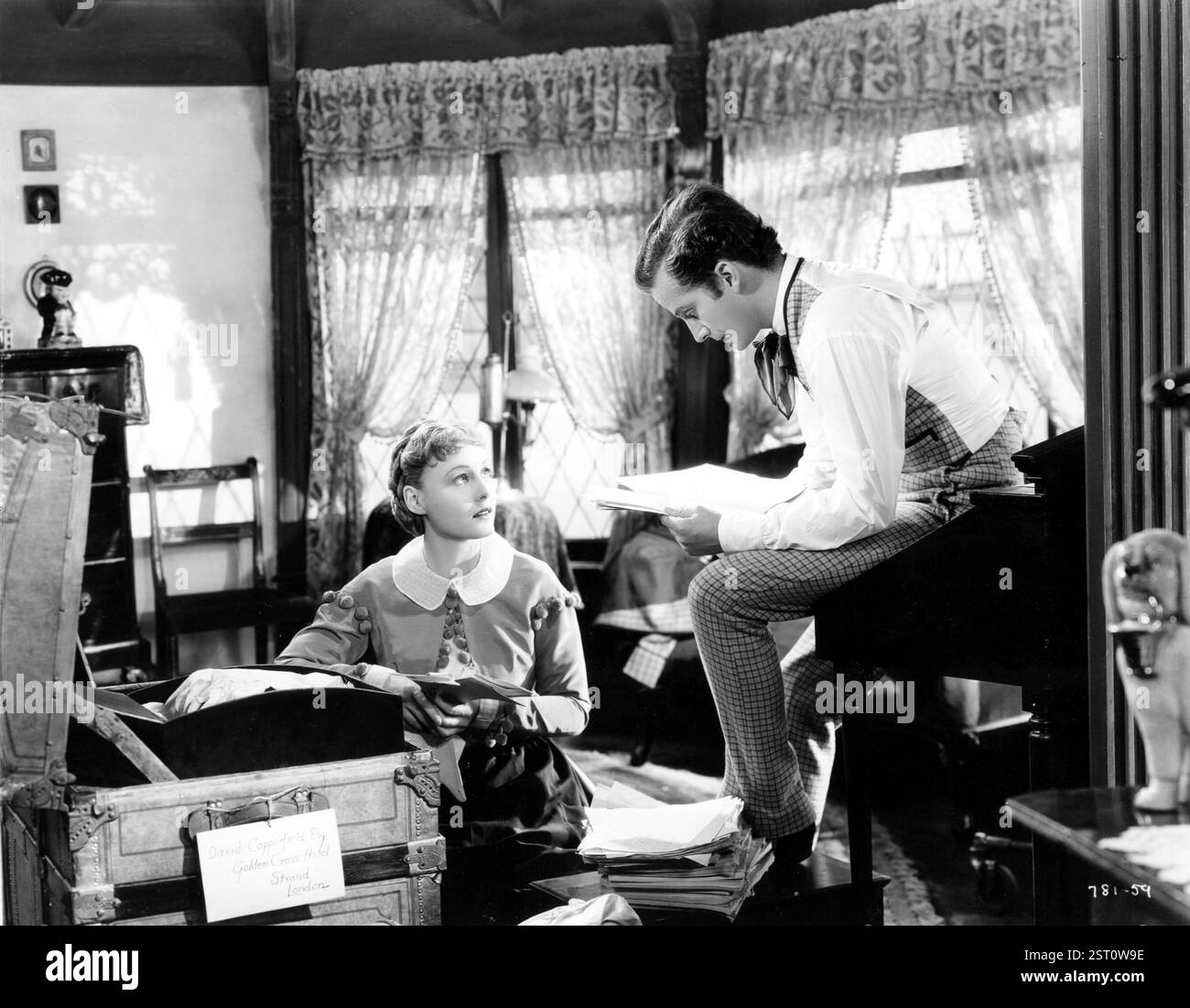 DAVID COPPERFIELD [US 1935] MADGE EVANS as Agnes, FRANK LAWTON as David ...