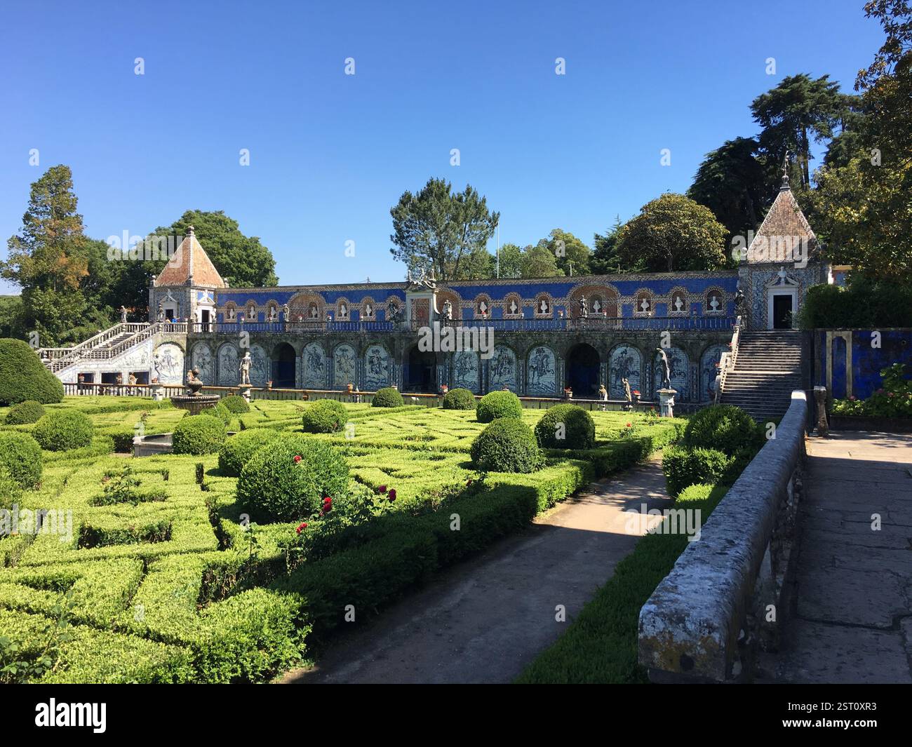Palace Fronteira is a magnificent Baroque palace renowned for its blue ...
