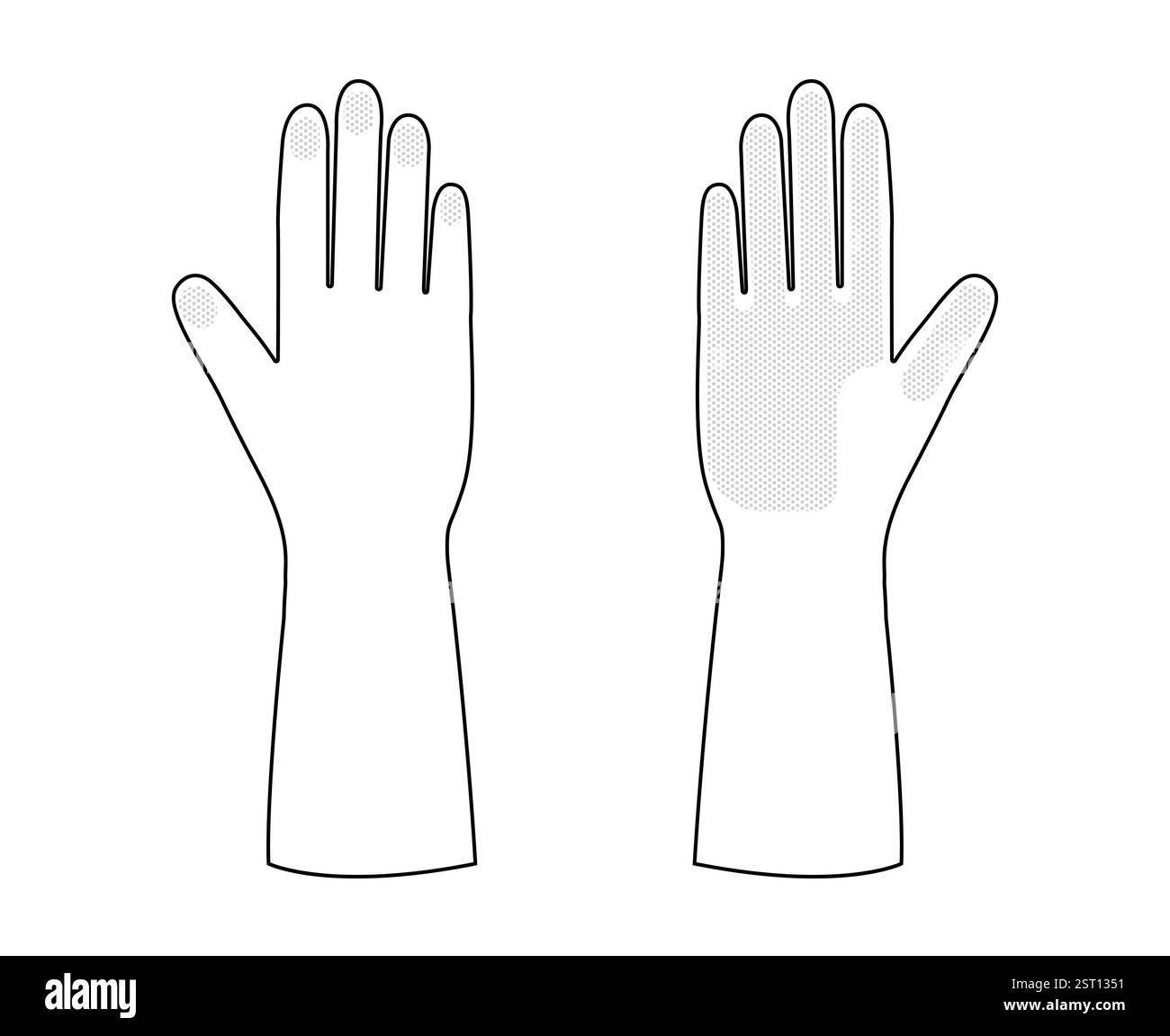 Rubber cleaning protective Gloves Fashion hand accessory clothing ...