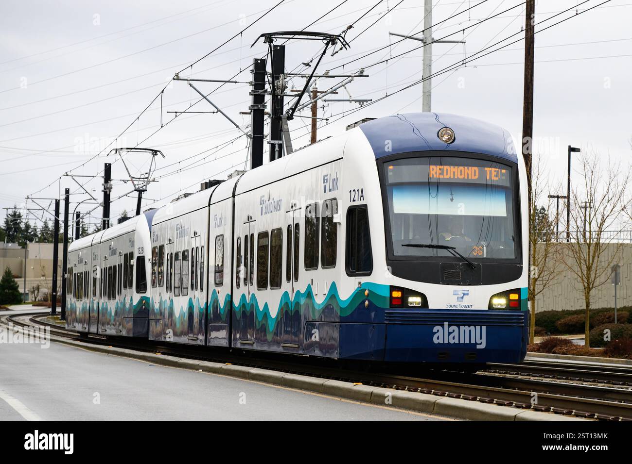 Bellevue, WA, USA - February 16, 2025; Sound Transit Link Light Rail ...