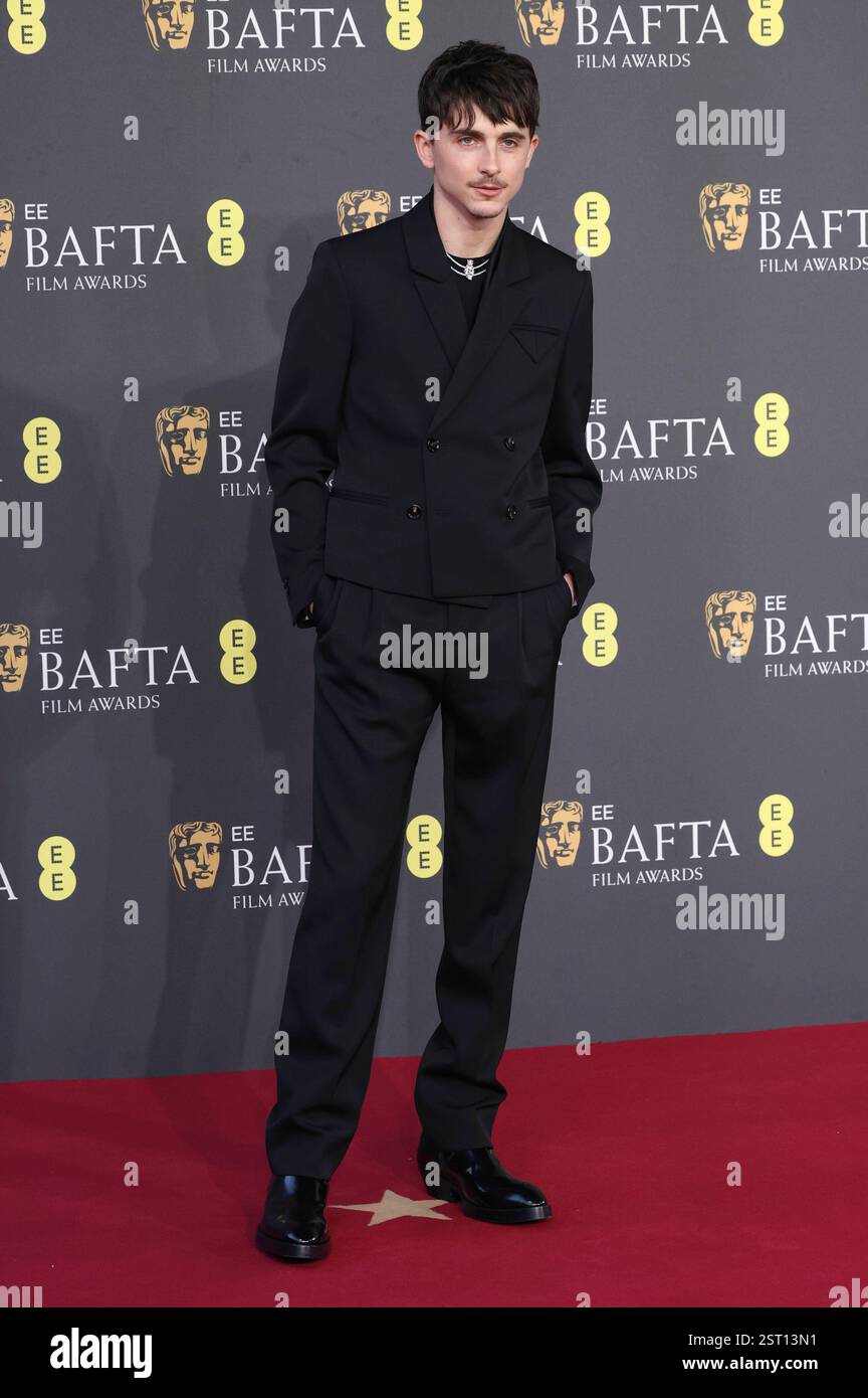 Timothee Chalamet bei der Verleihung der BAFTA Film Awards 2025 / 78th ...